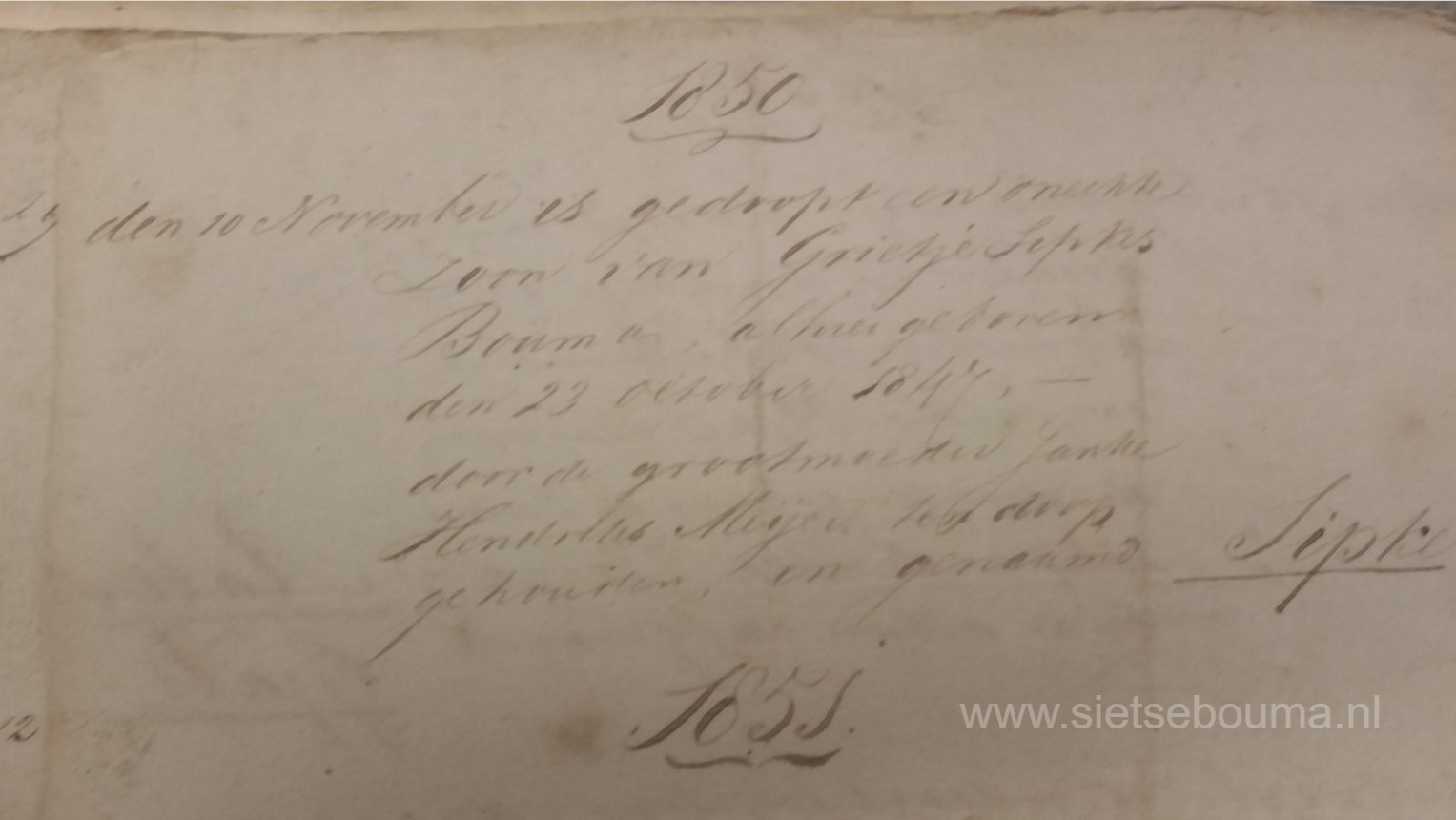 Wie is de vader van Sipke Bouma – Mijn stamboom